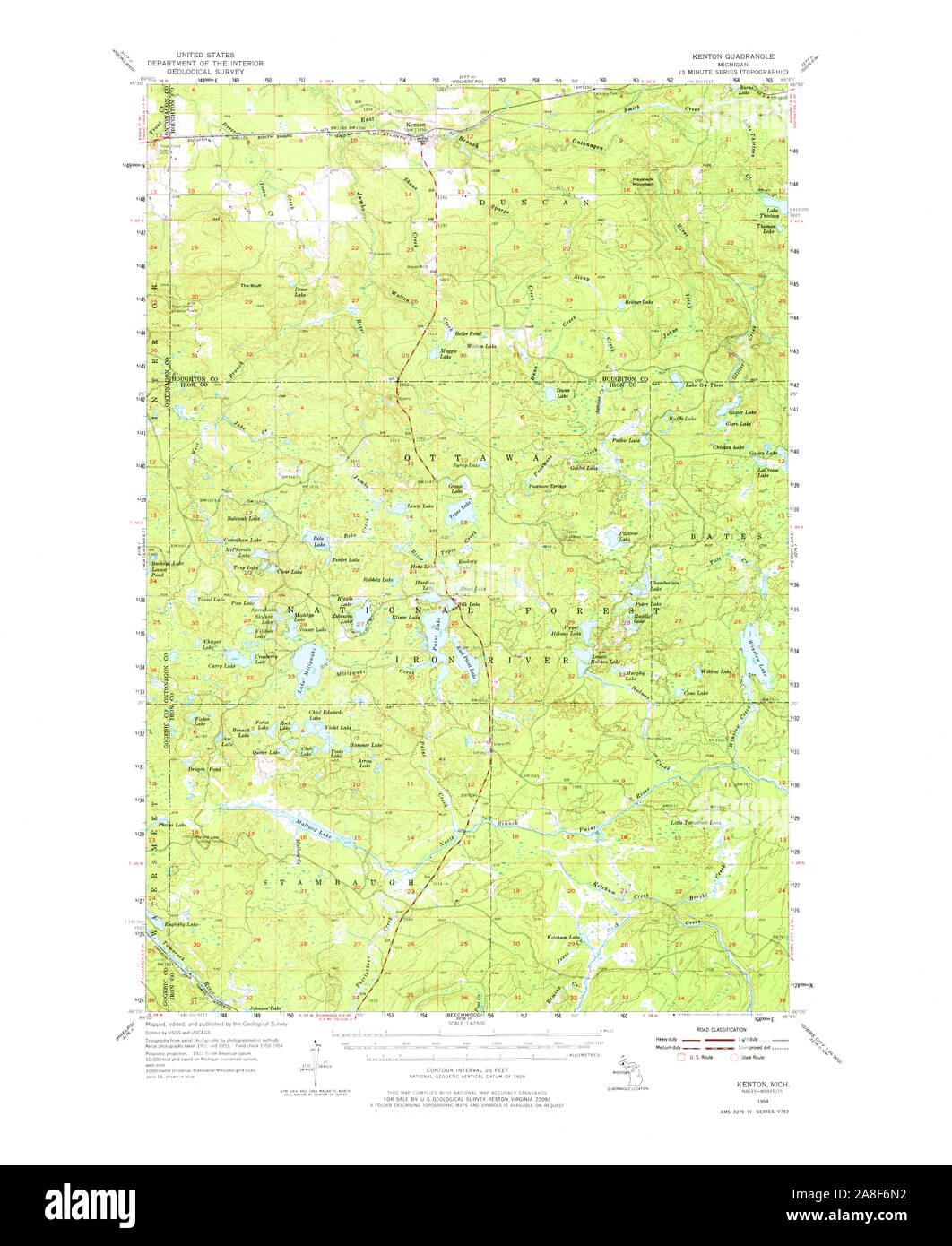 Map of kenton Cut Out Stock Images & Pictures - Alamy