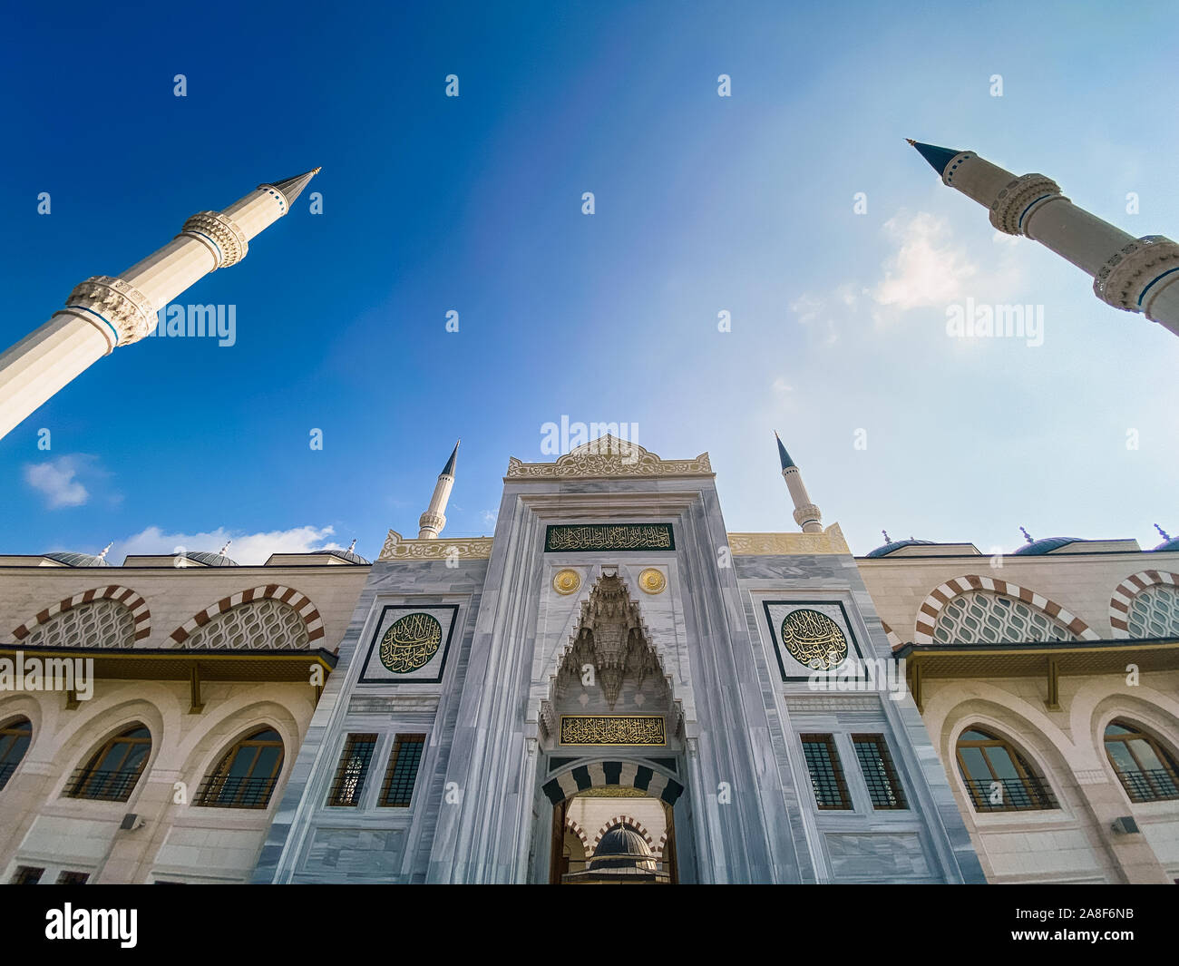 October 30, 2019. Istanbul Camlica Mosque. Turkish Camlica Camii. The ...