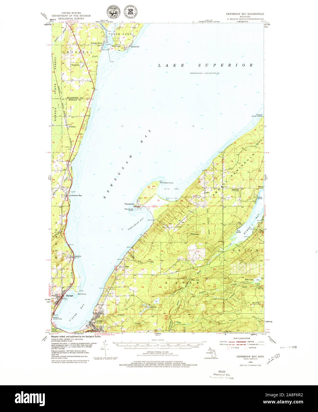 Keweenaw bay Cut Out Stock Images & Pictures - Alamy