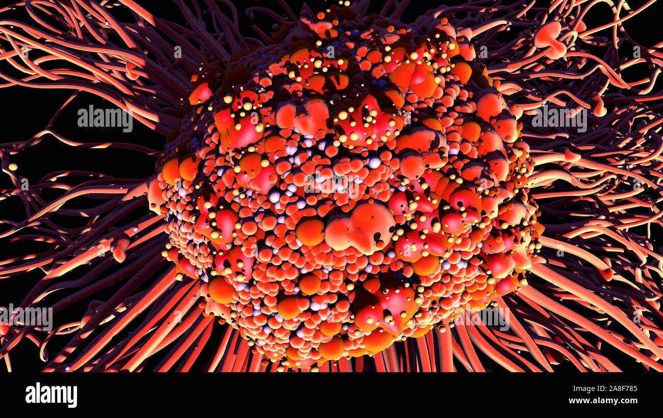 Cancer cell, illustration Stock Photo - Alamy