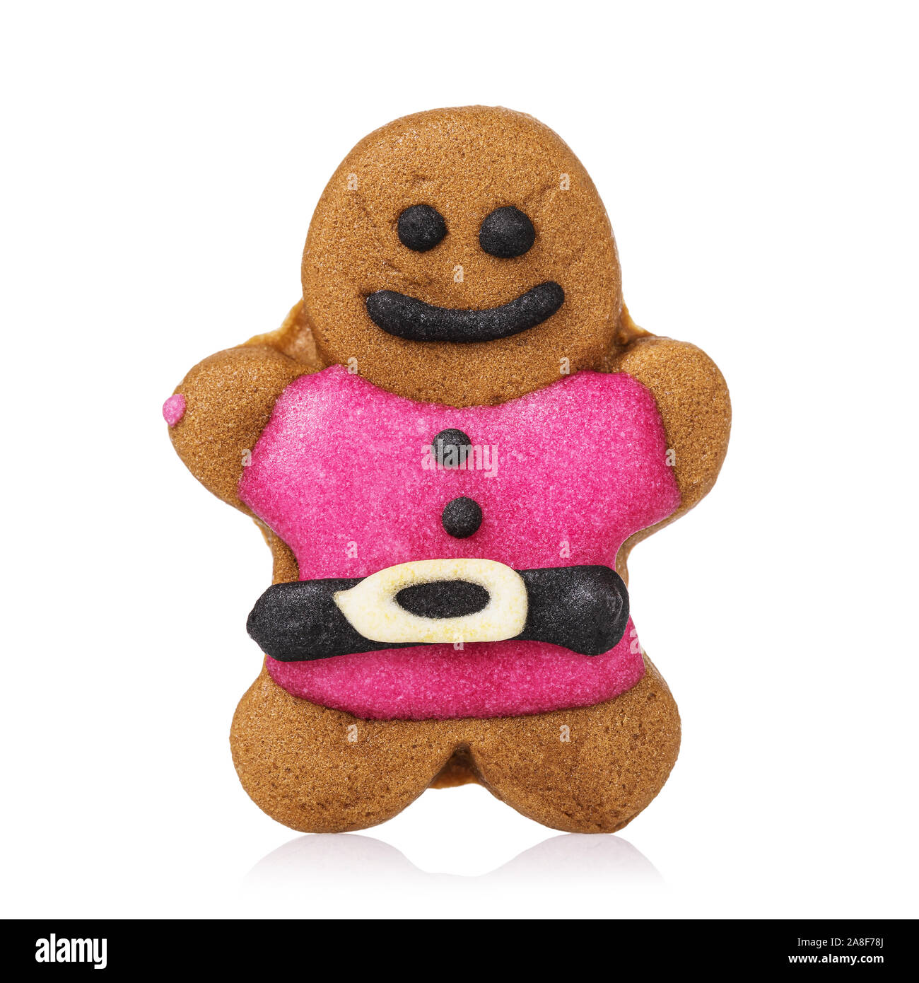 Gingerbread man biscuit Cut Out Stock Images & Pictures - Alamy