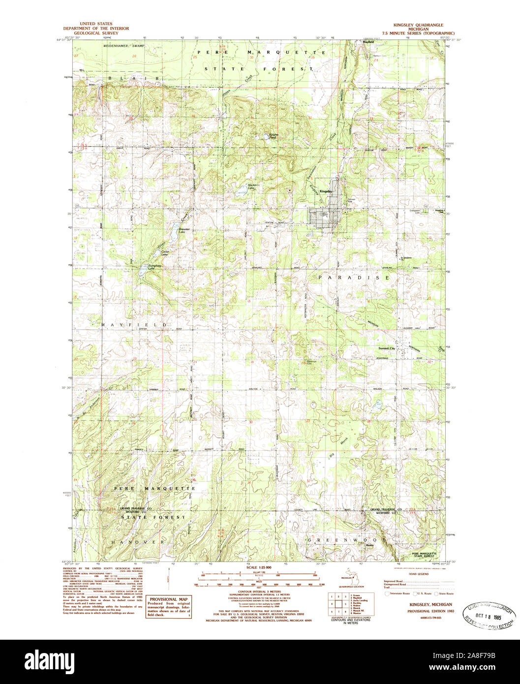 Map of kingsley hi-res stock photography and images - Alamy