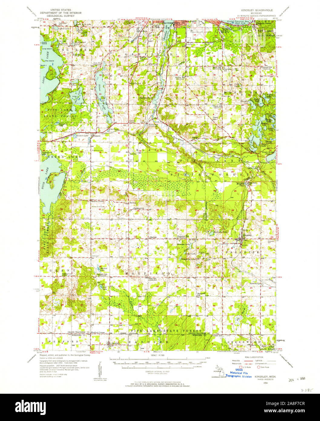 Map of kingsley hi-res stock photography and images - Alamy