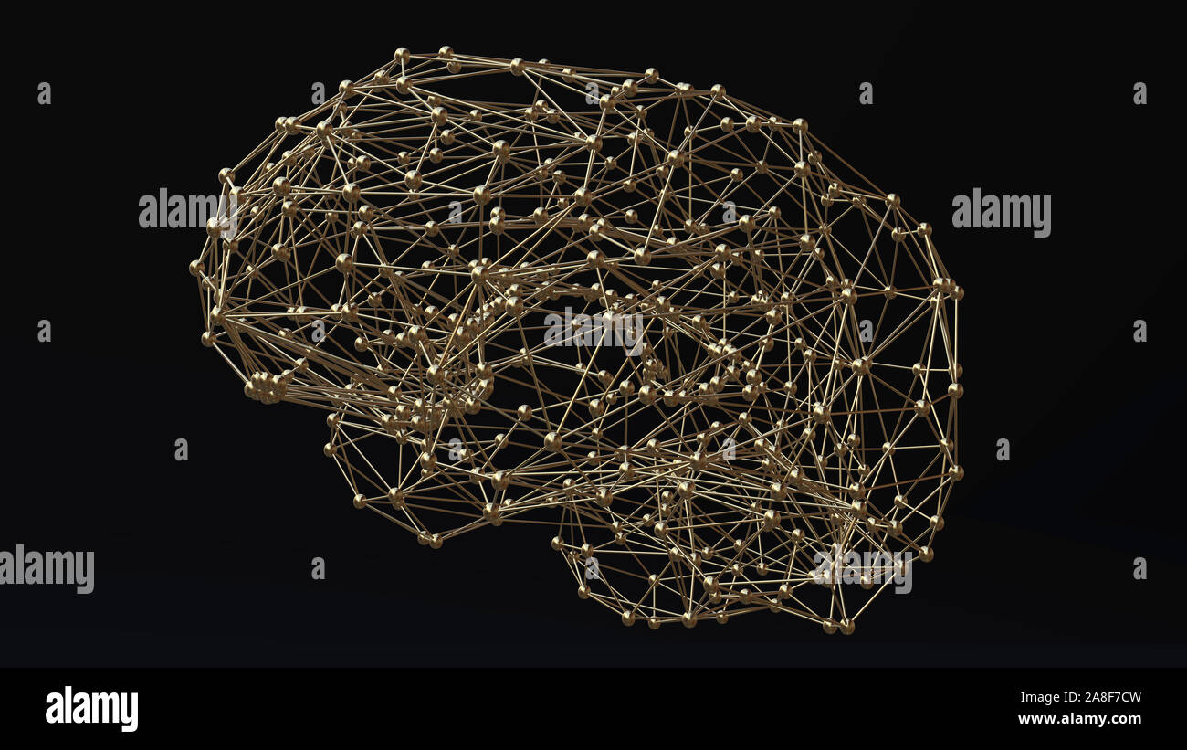 Brain connections, conceptual illustration Stock Photo - Alamy