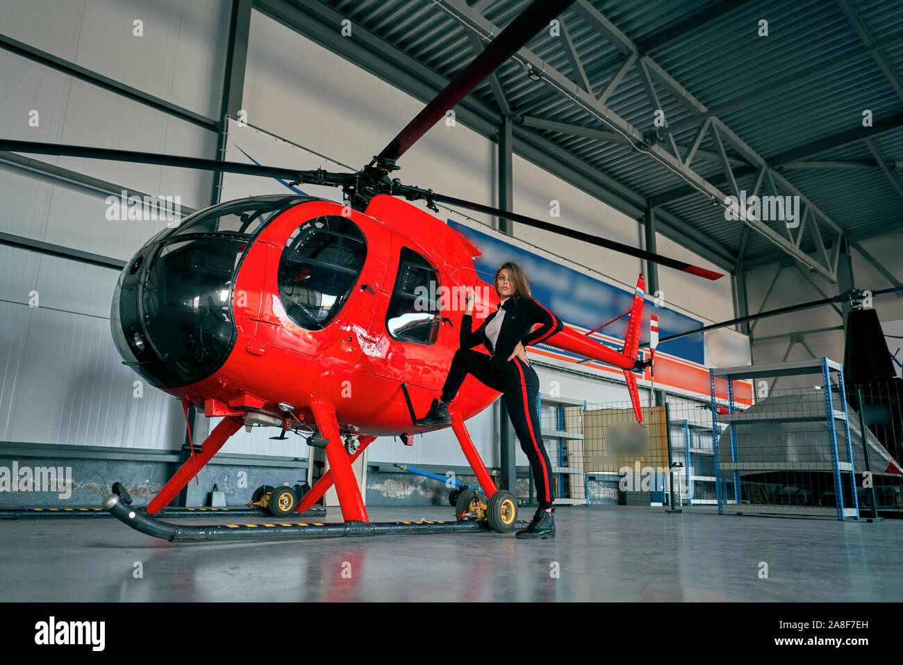 Beautiful girl plane model hi-res stock photography and images - Alamy