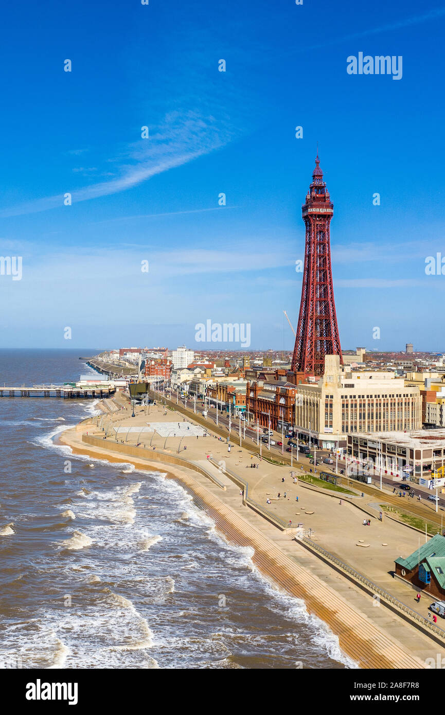 Blackpool tower aerial hi-res stock photography and images - Alamy