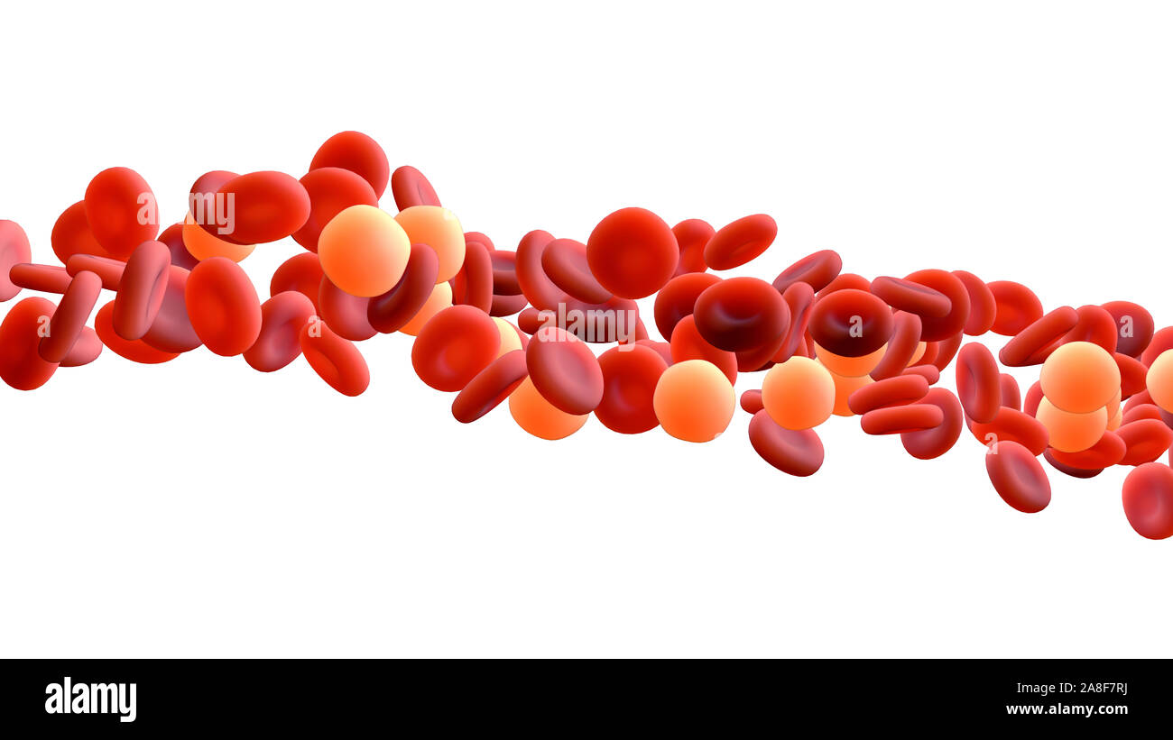 Red blood cells, illustration Stock Photo - Alamy