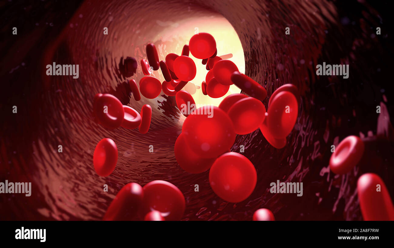 Red blood cells, illustration Stock Photo - Alamy