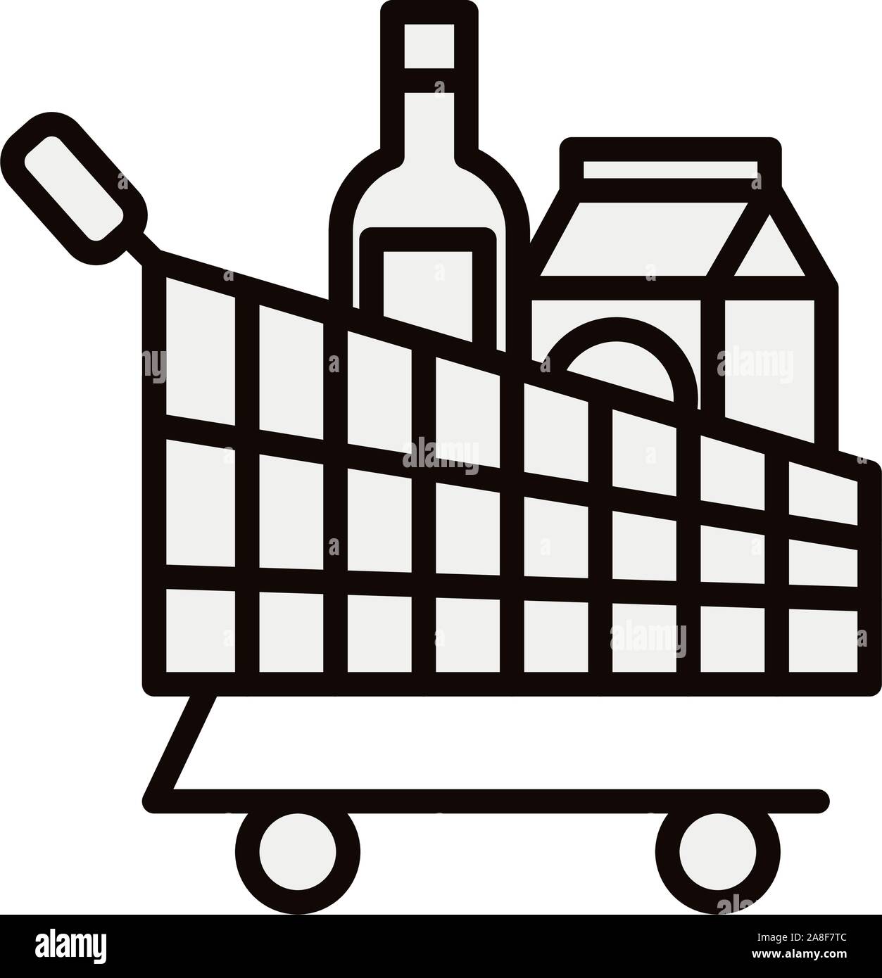 Isolated shopping cart vector design Stock Vector Image & Art - Alamy