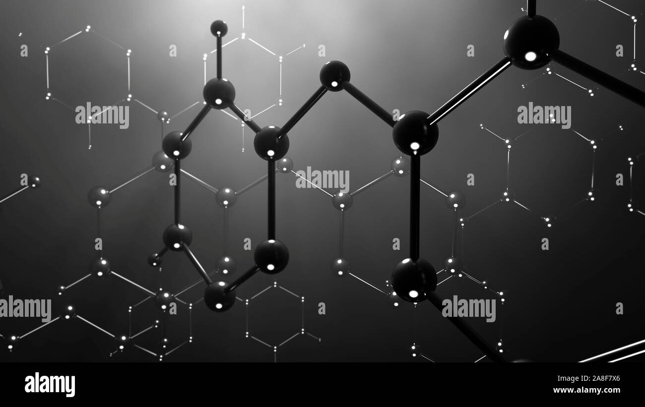 Molecular structure, illustration Stock Photo - Alamy