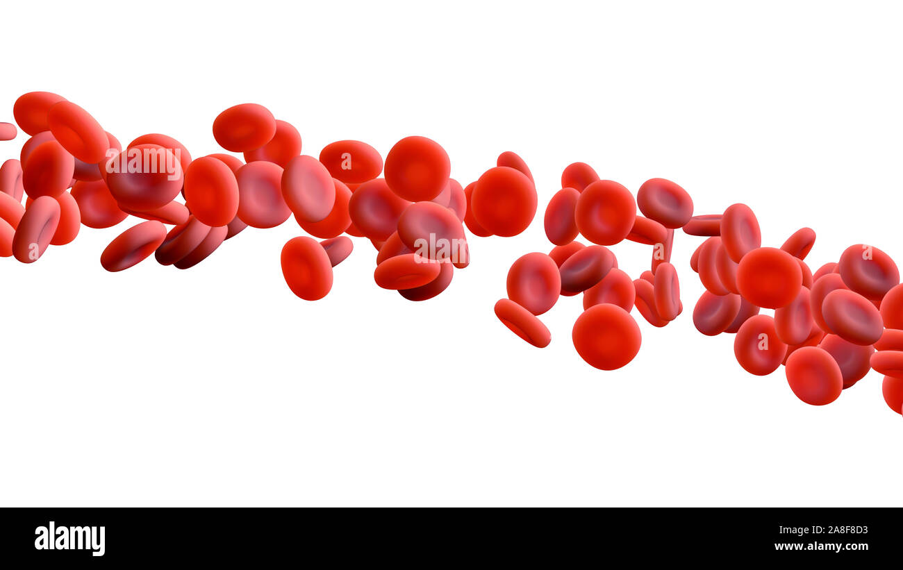 Red blood cells, illustration Stock Photo - Alamy