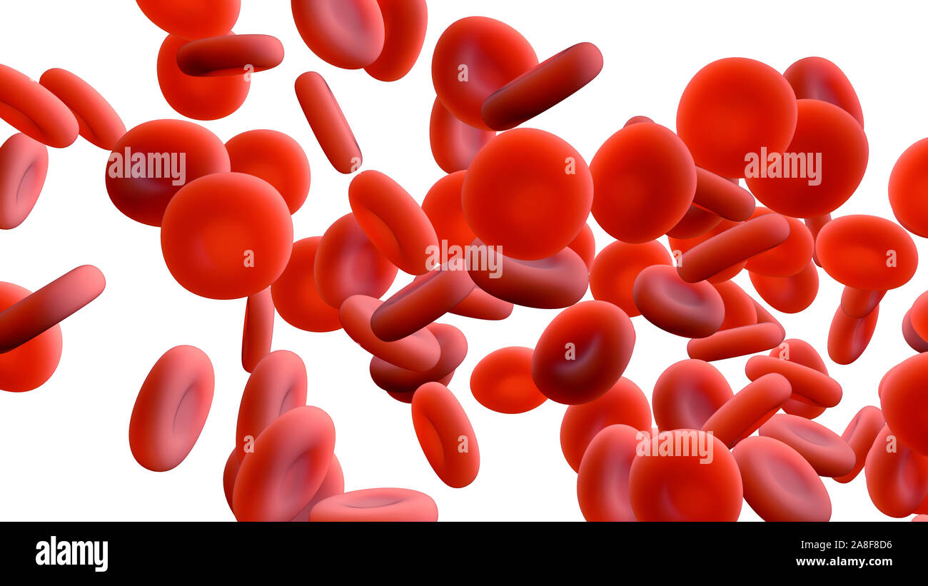 Red blood cells, illustration Stock Photo - Alamy