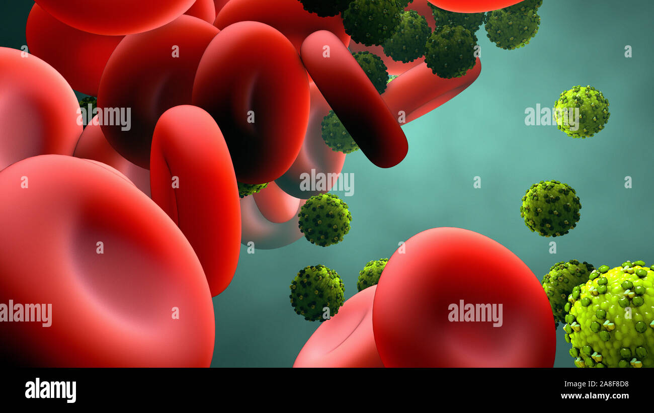 Viral infection, illustration Stock Photo - Alamy