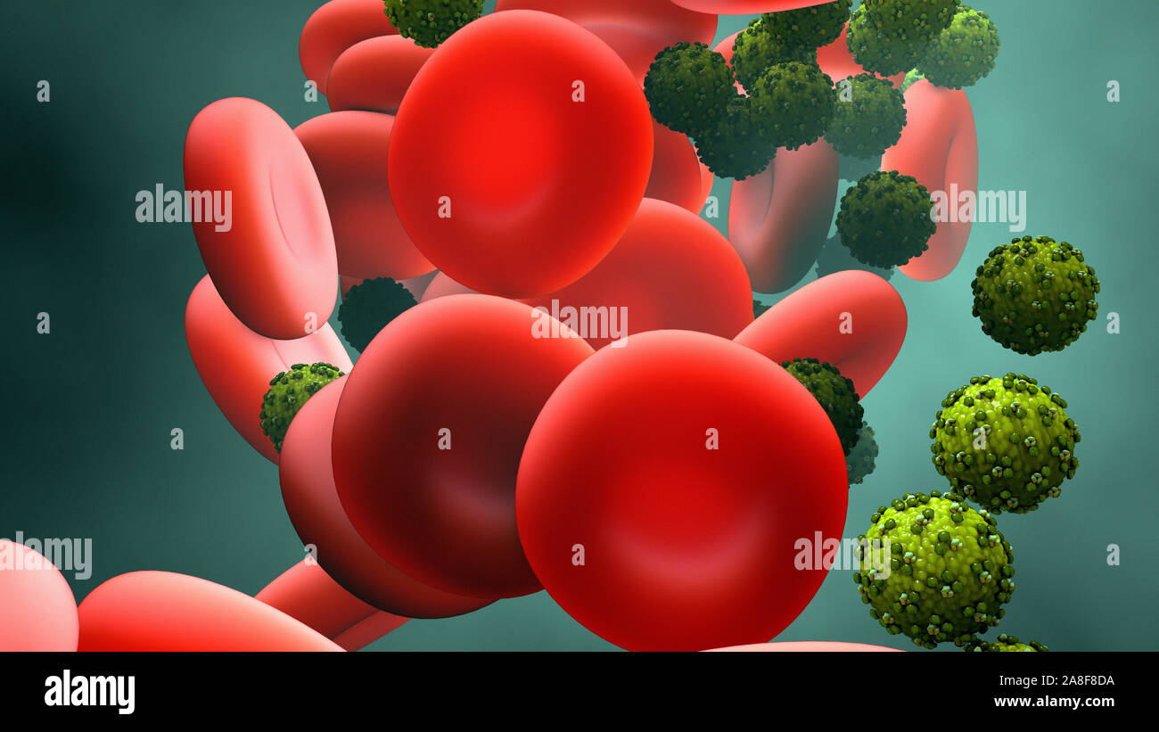 Viral infection, illustration Stock Photo - Alamy