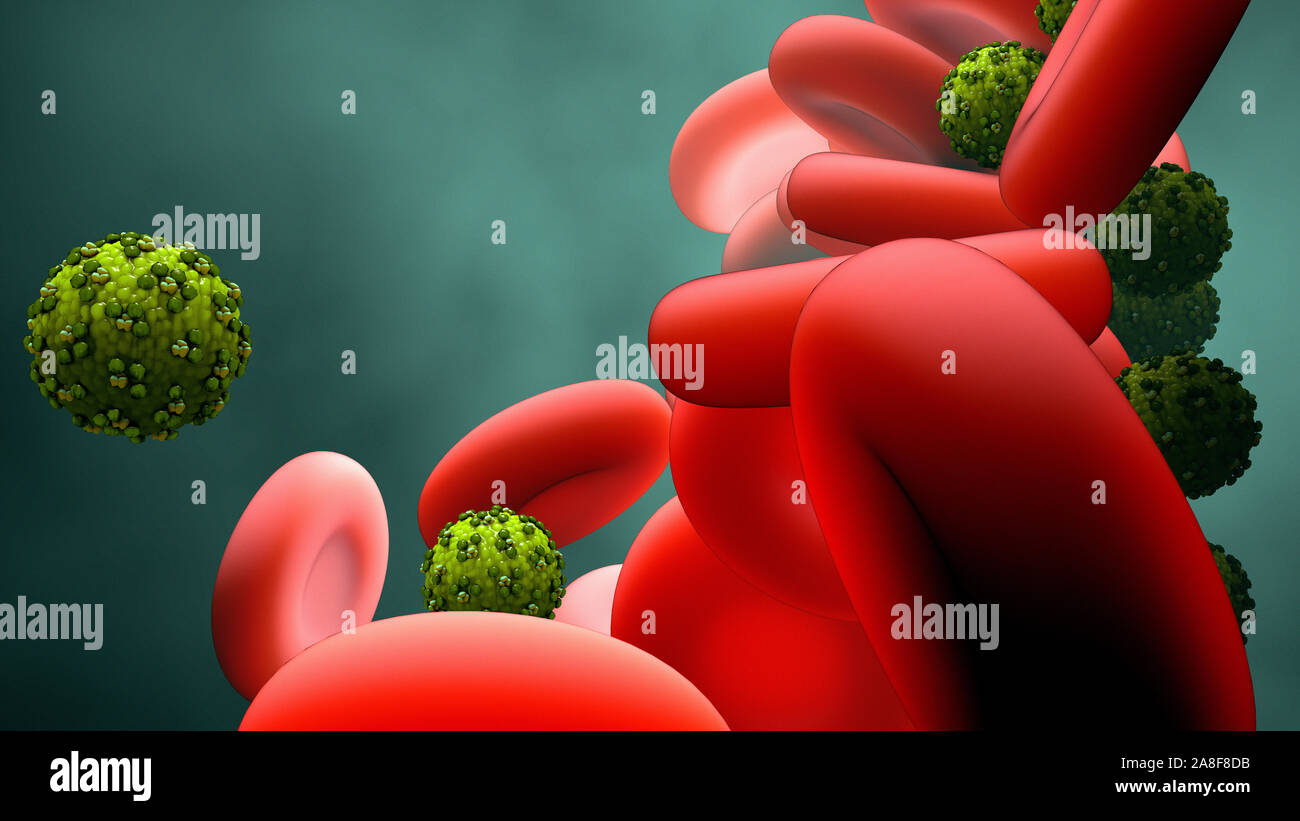 Viral infection, illustration Stock Photo - Alamy