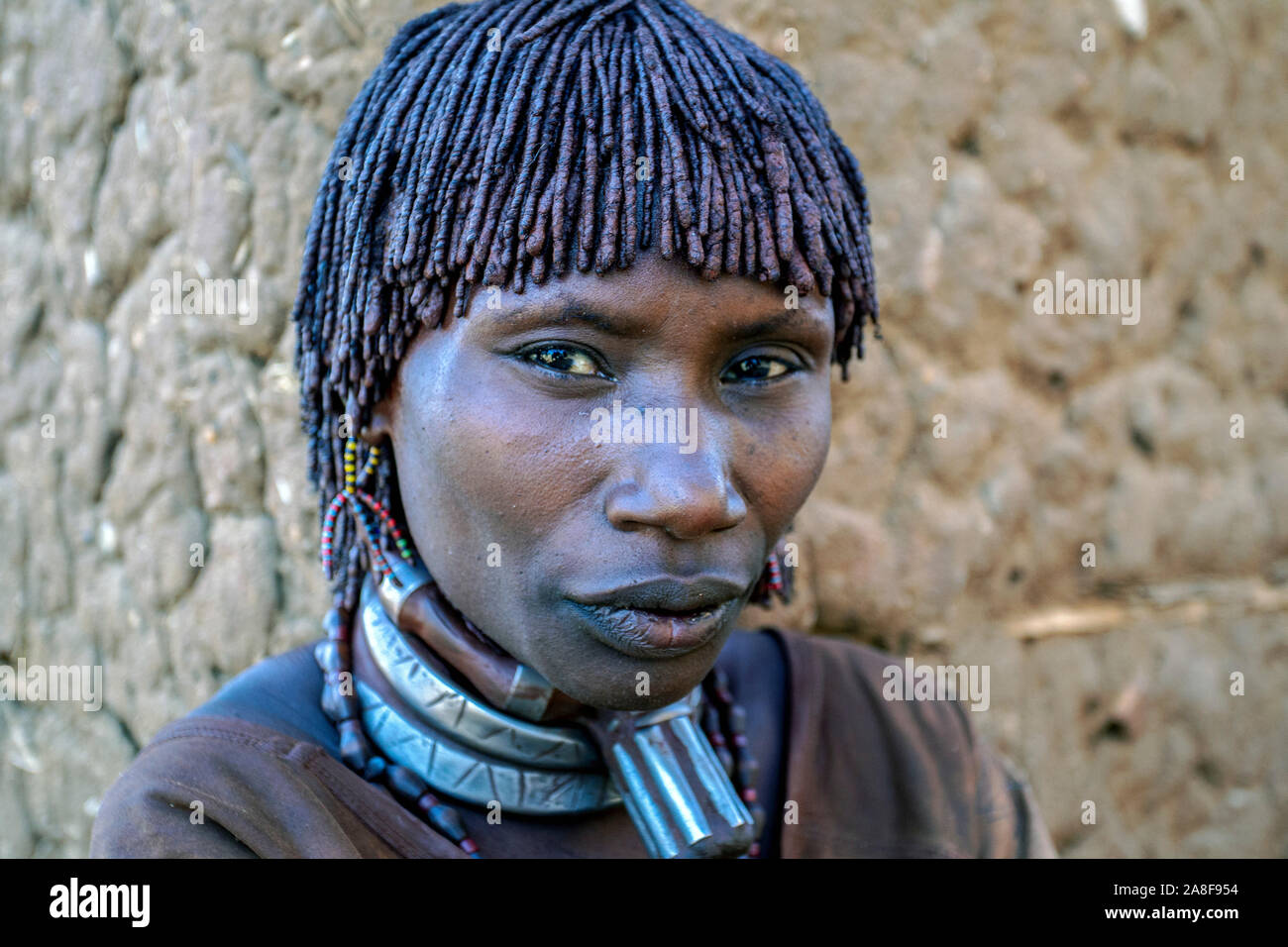Hamar tribe woman Turmi Ethiopia Stock Photo - Alamy