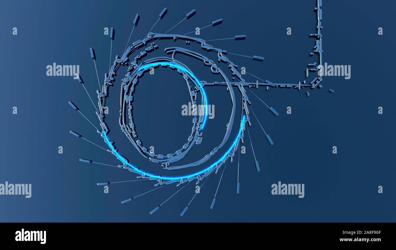 Particle accelerator, illustration Stock Photo - Alamy
