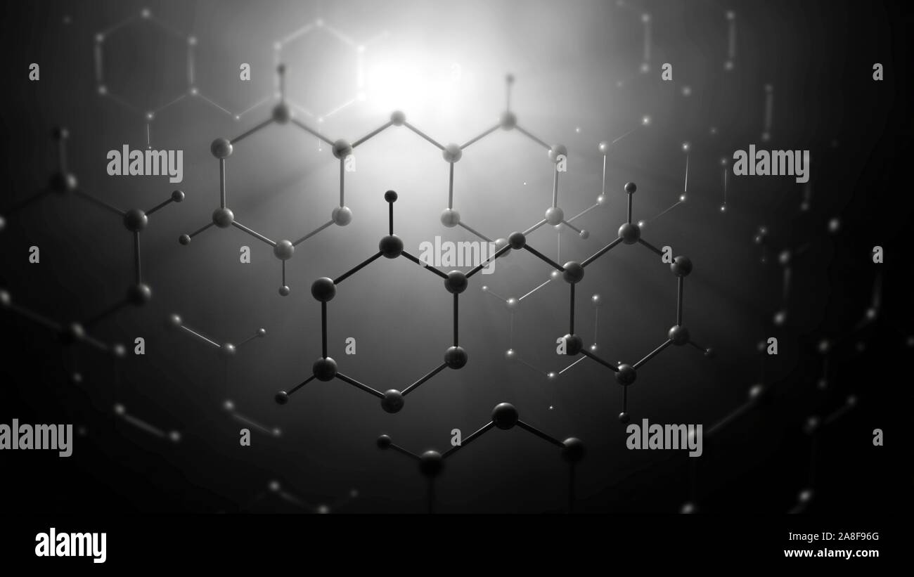 Molecular structure, illustration Stock Photo - Alamy
