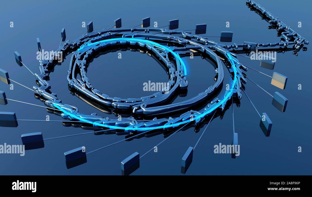 Particle accelerator, illustration Stock Photo - Alamy