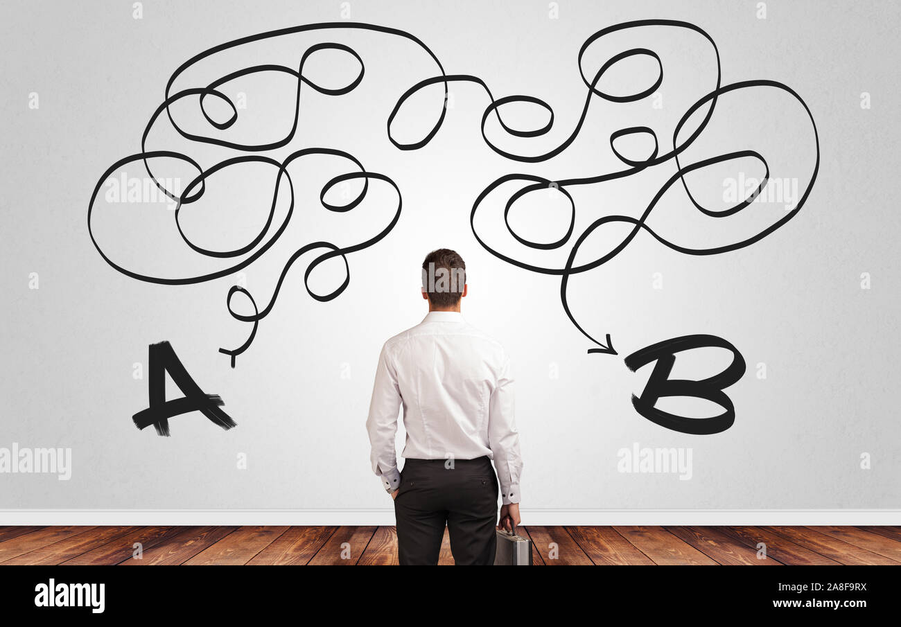 Question mark sign two way arrow hi-res stock photography and images ...