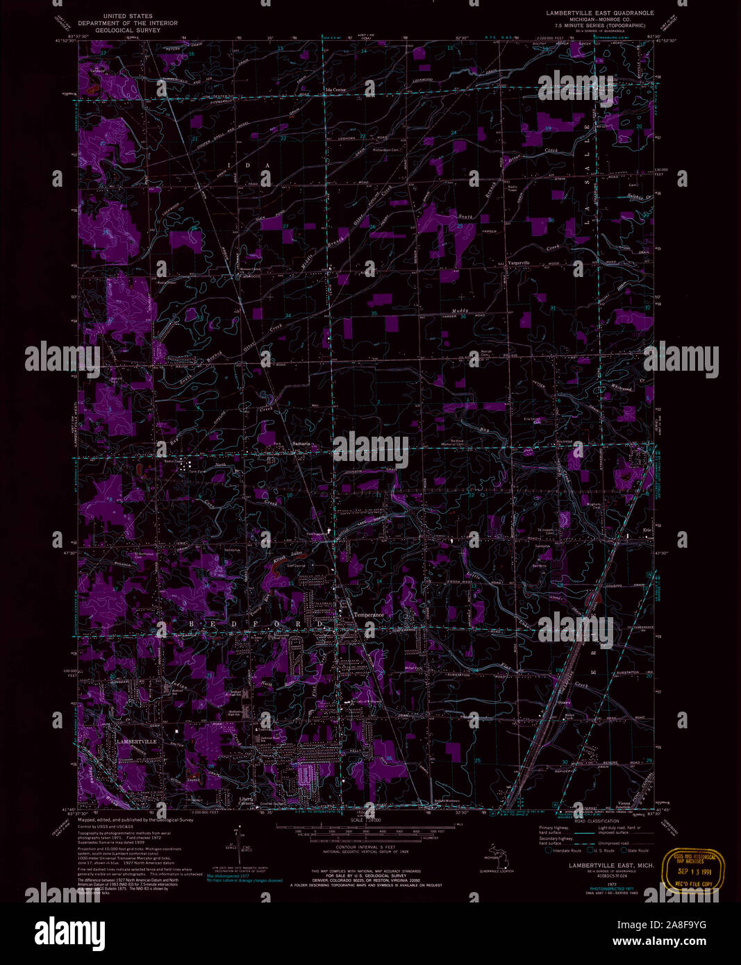 Map of lambertville hi-res stock photography and images - Alamy