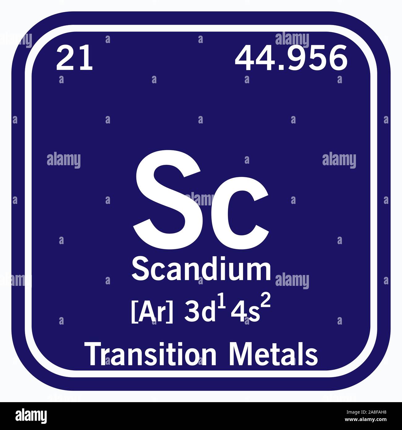 Scandium atom hi-res stock photography and images - Alamy