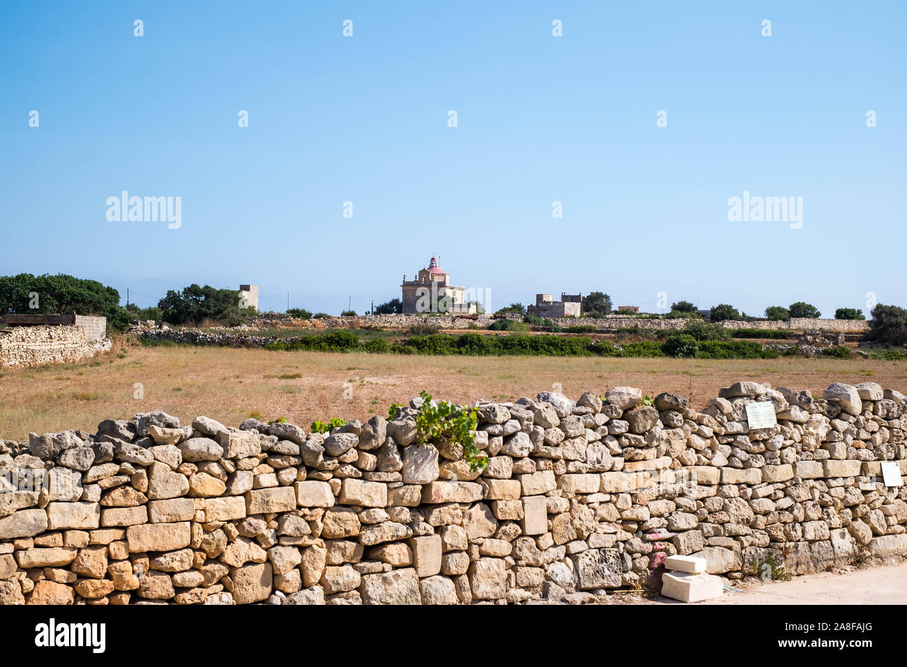 Mqabba Malta, July 24 2019. beautiful street architecture of Mqabba, a ...