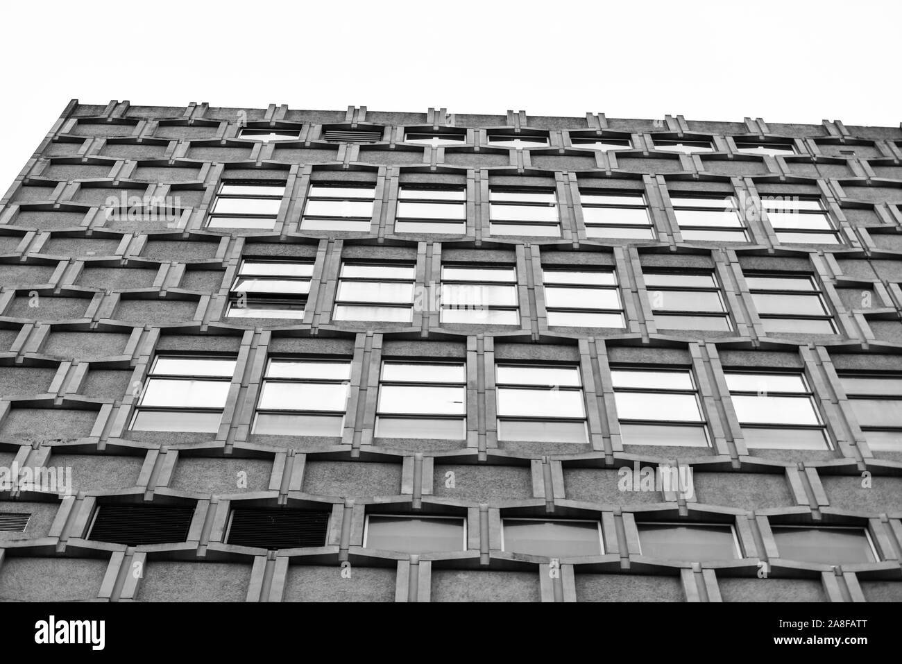 High rise tower blocks, flats built in the city of Stoke to accommodate ...