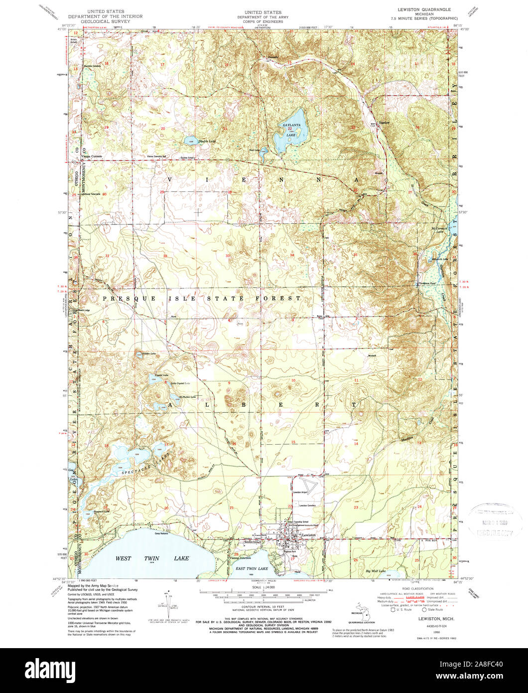 Map of lewiston Cut Out Stock Images & Pictures - Alamy