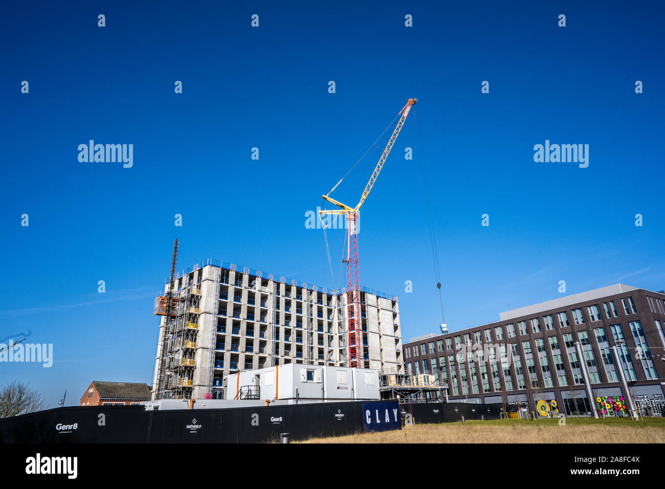 Construction work continues on the new Hilton hotel complex at One ...