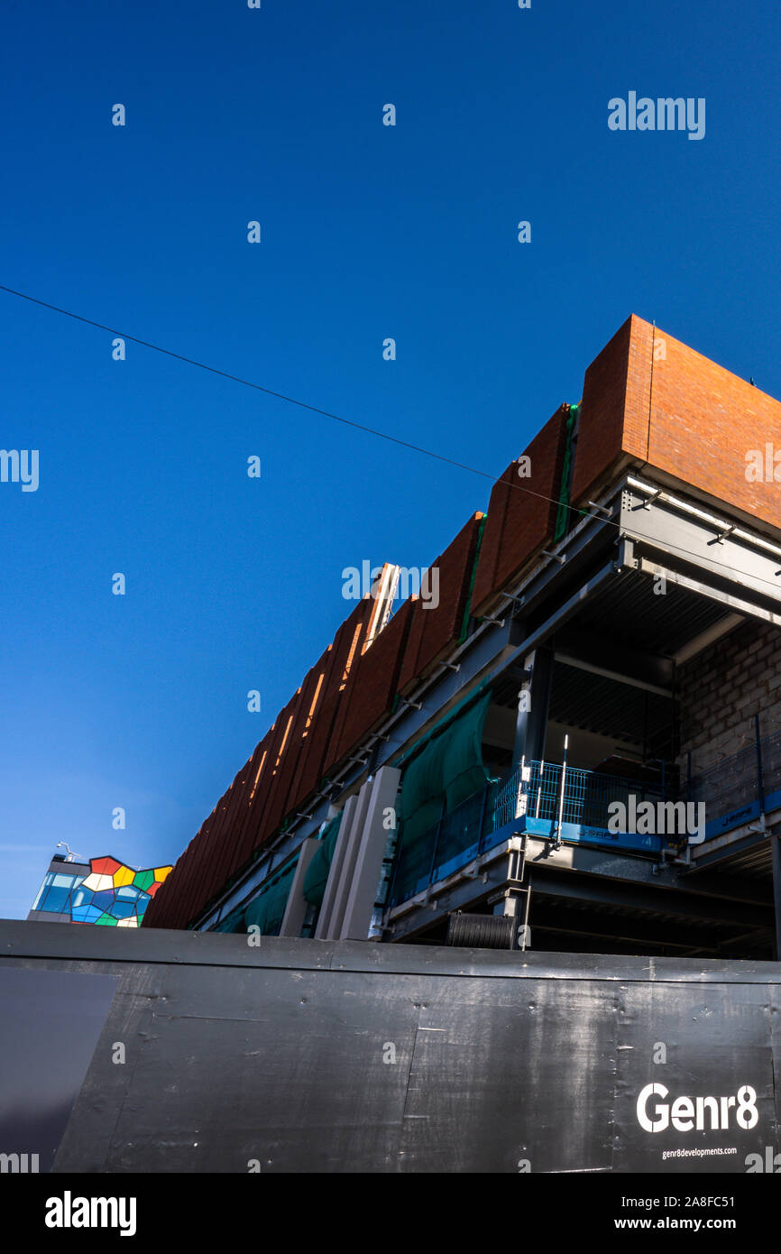 Construction work continues on the new Hilton hotel complex at One ...