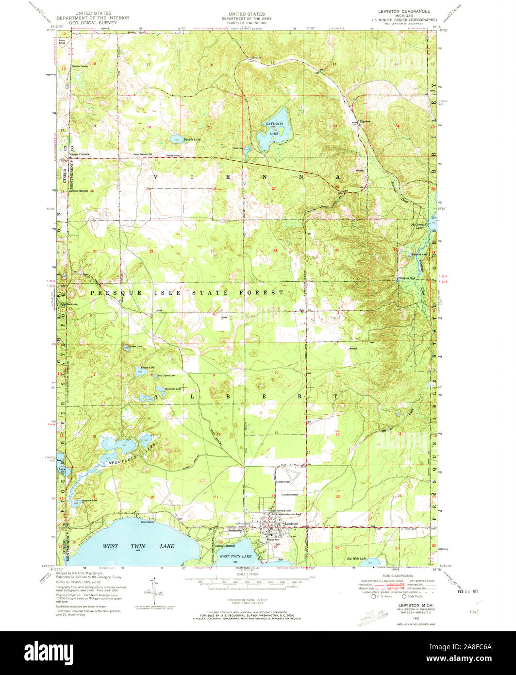 Map of lewiston Cut Out Stock Images & Pictures - Alamy
