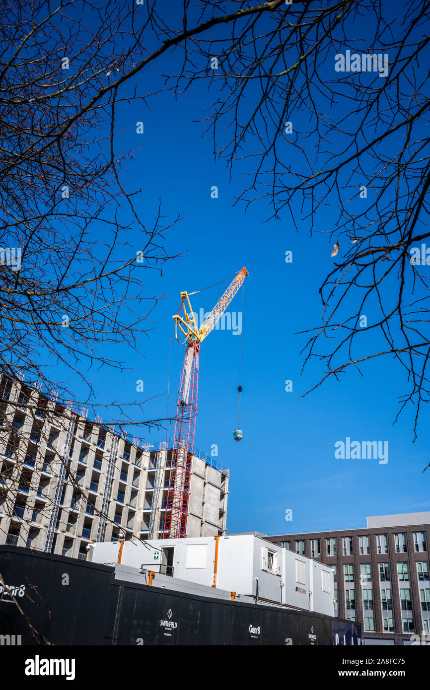 Construction work continues on the new Hilton hotel complex at One ...