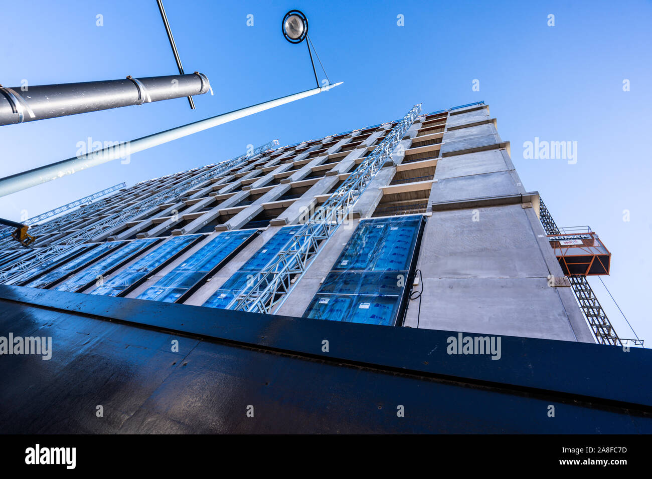 Construction work continues on the new Hilton hotel complex at One ...