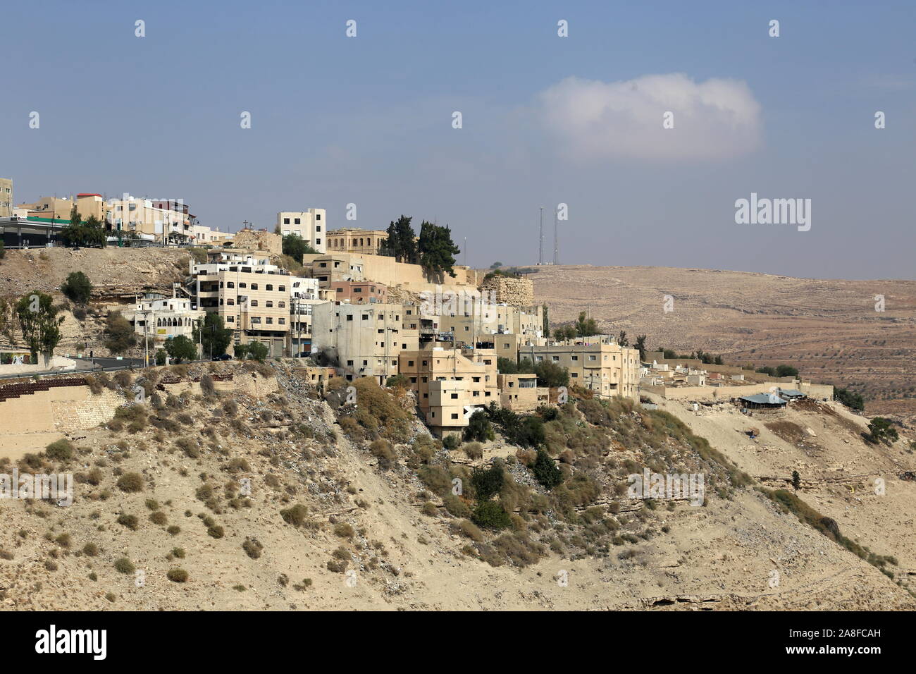 Karak town, Al Karak, Karak Governorate, Jordan, Middle East Stock ...