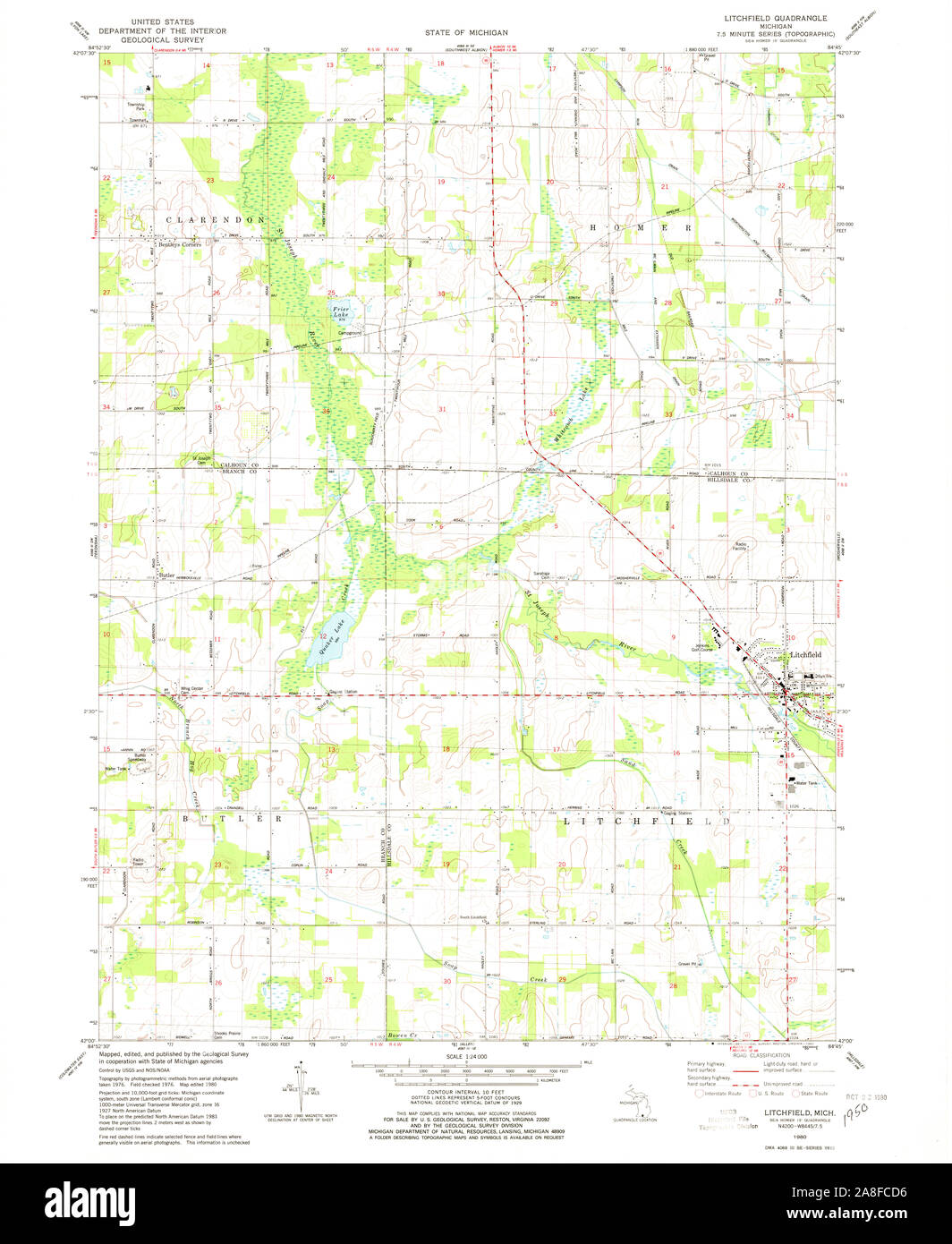 Map of litchfield hi-res stock photography and images - Alamy