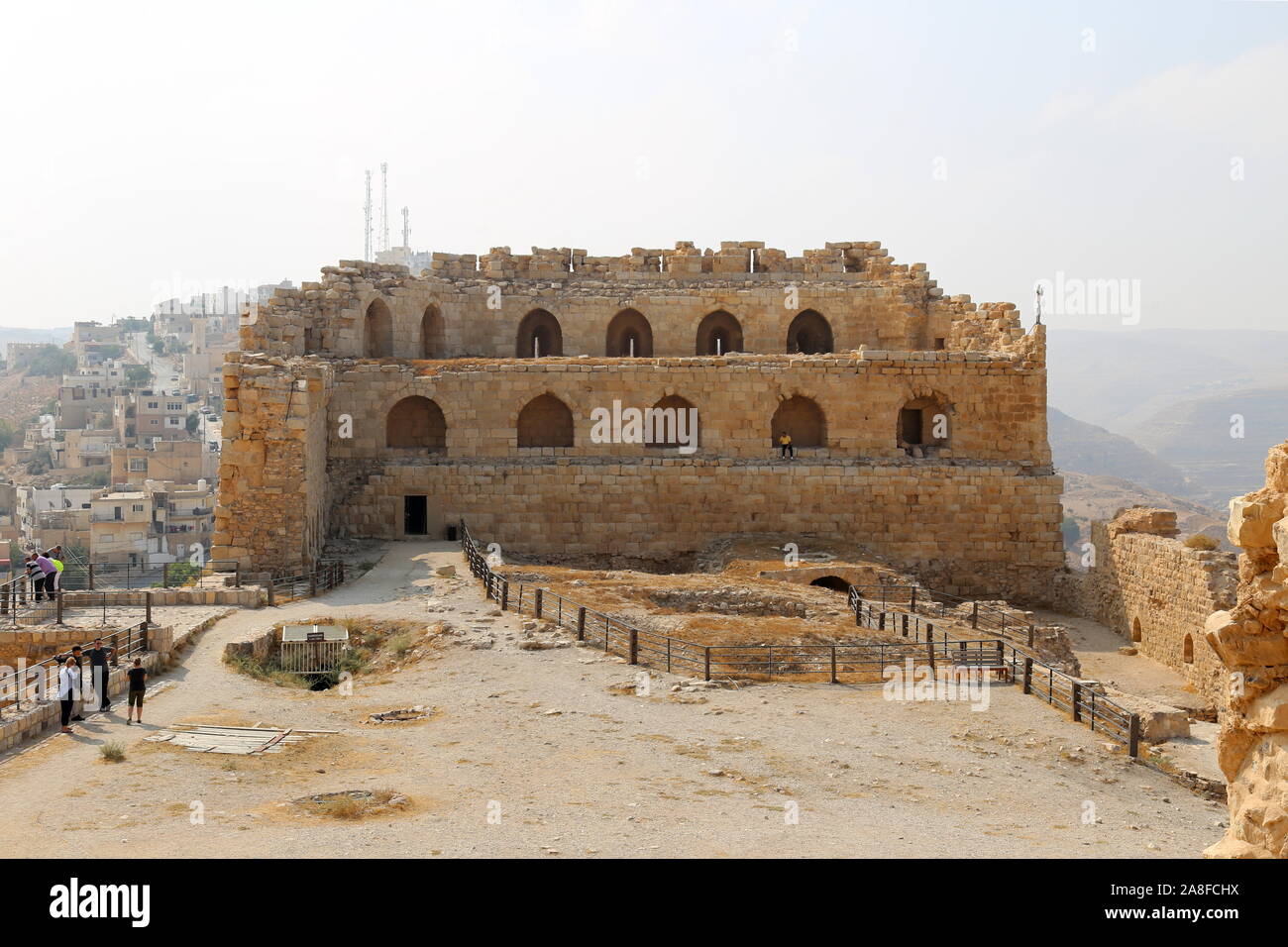 Mamluk Keep and Palace remains, Karak Castle, Al Karak, Karak ...