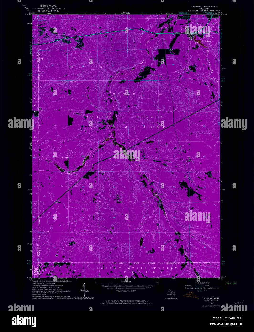 Luzerne map hi-res stock photography and images - Alamy