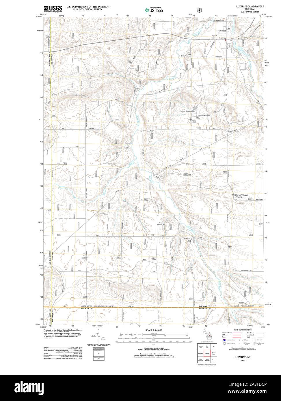 Luzerne map hi-res stock photography and images - Alamy