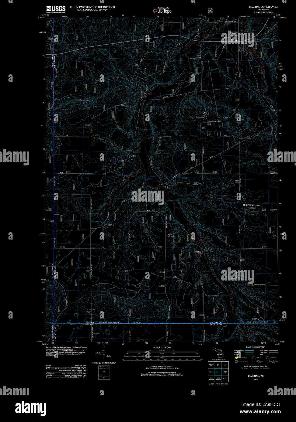 Luzerne map hi-res stock photography and images - Alamy