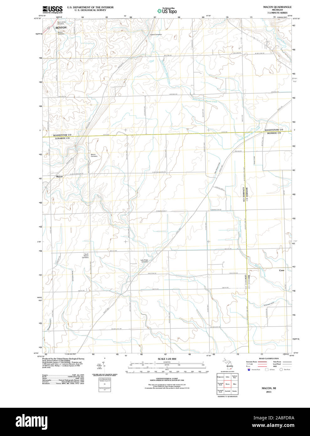 Macon map Cut Out Stock Images & Pictures - Alamy