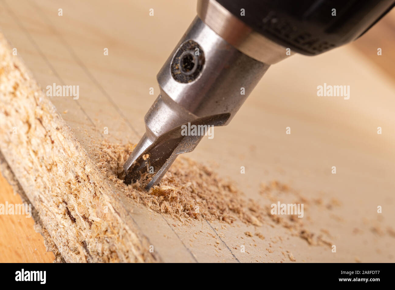 Confirmat screw used in connecting chipboard. Connections used in ...