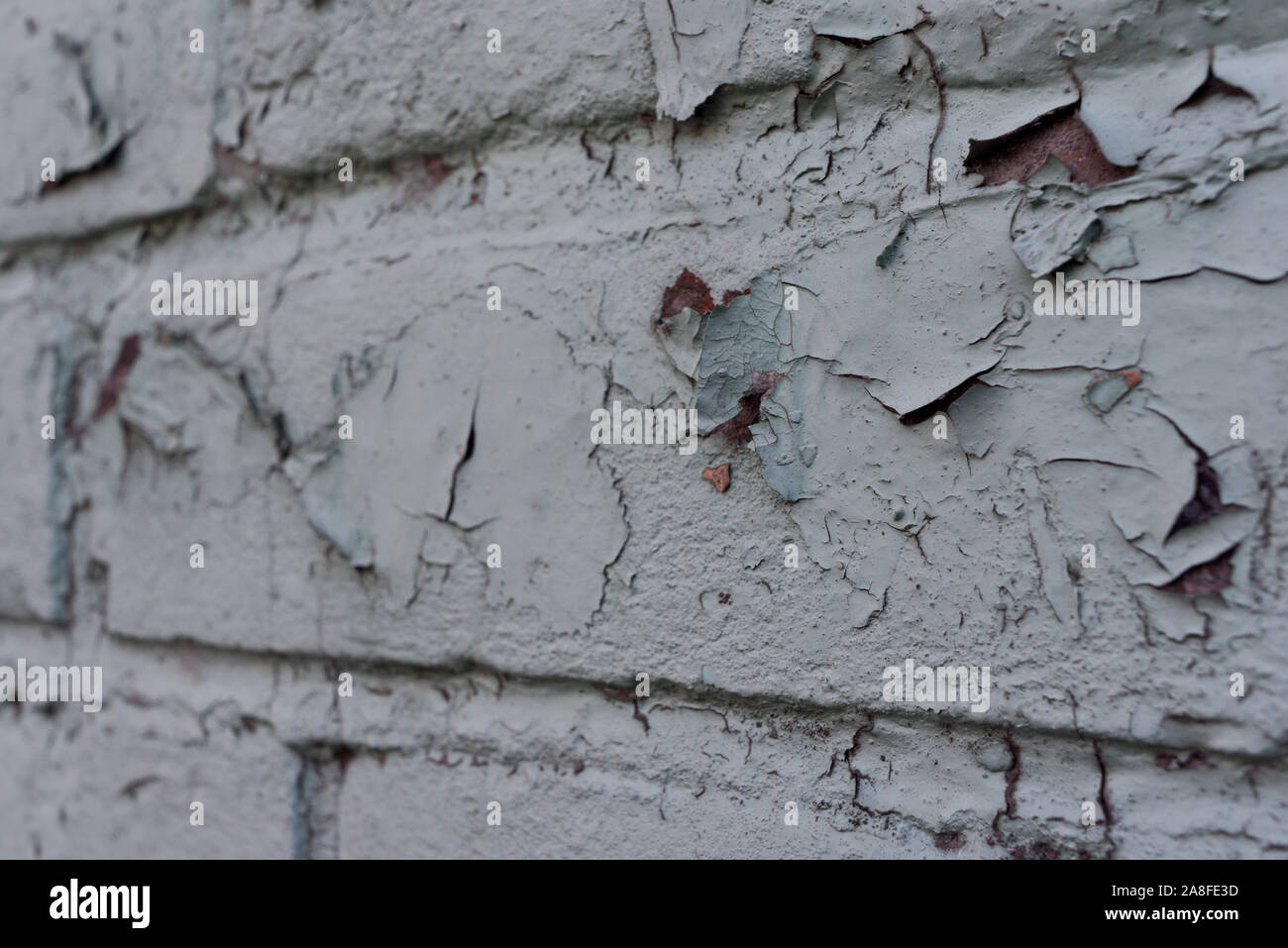 texture: old cracked brick wall painted in paint. Brick wall texture ...
