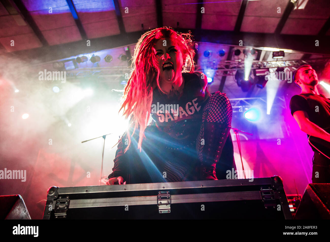 Bologna, Italy. 05th Nov, 2019. Infected Rain is a Moldovan nu metal/nu ...