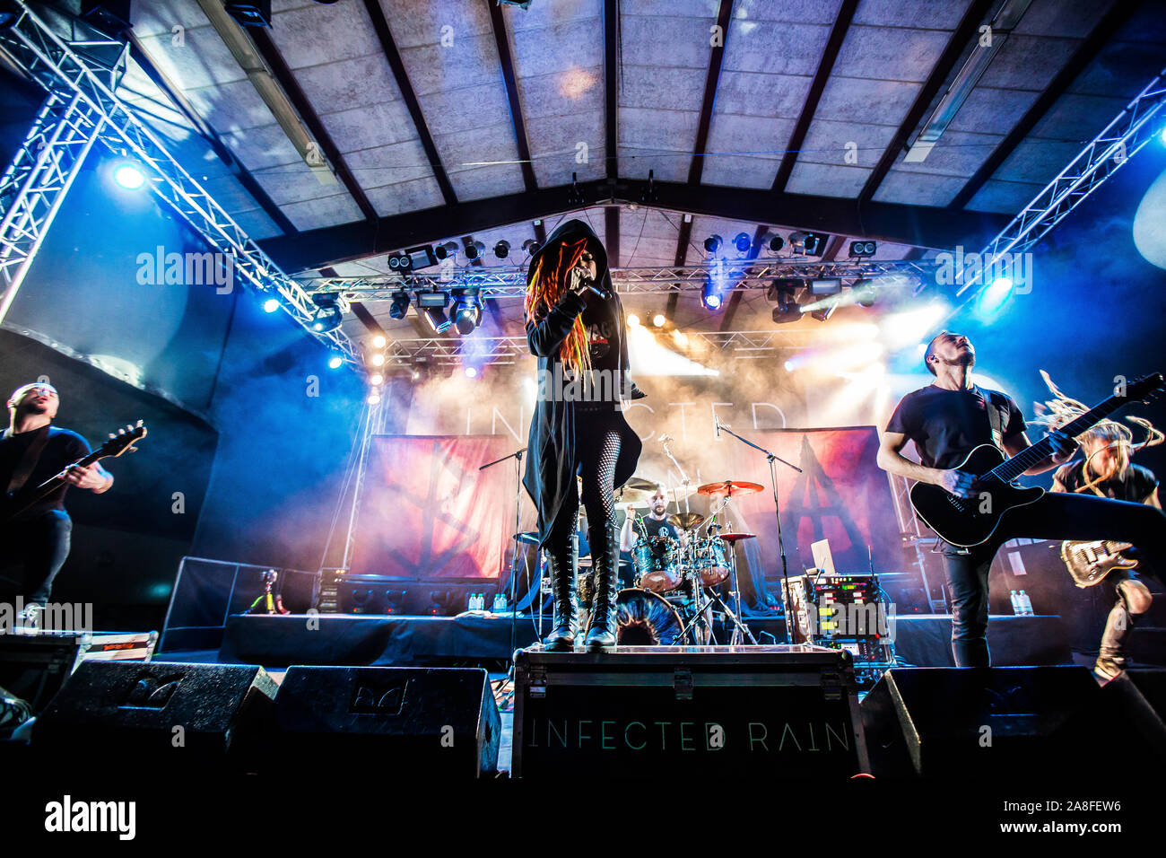 Bologna, Italy. 05th Nov, 2019. Infected Rain is a Moldovan nu metal/nu ...