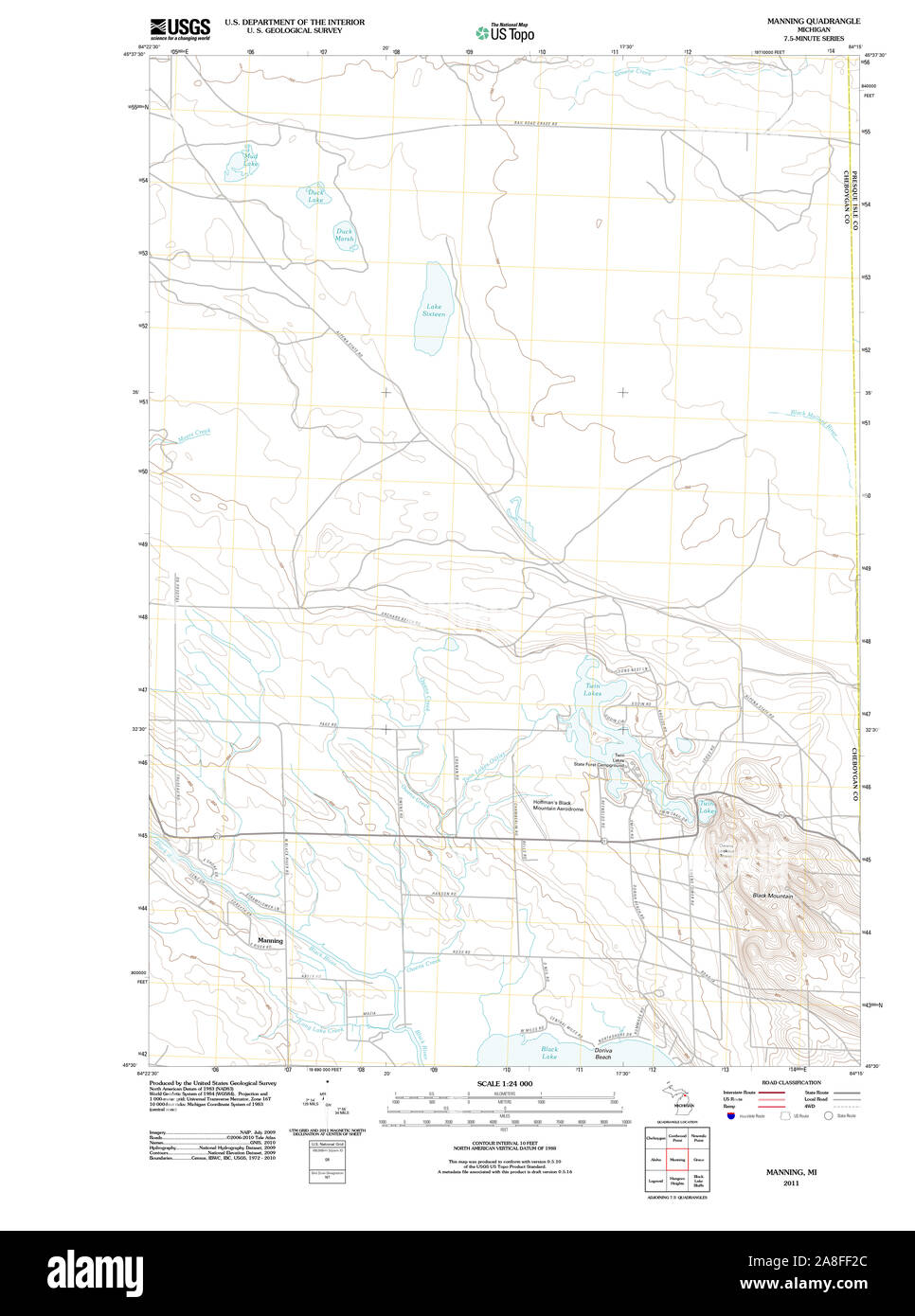 Map of manning hi-res stock photography and images - Alamy