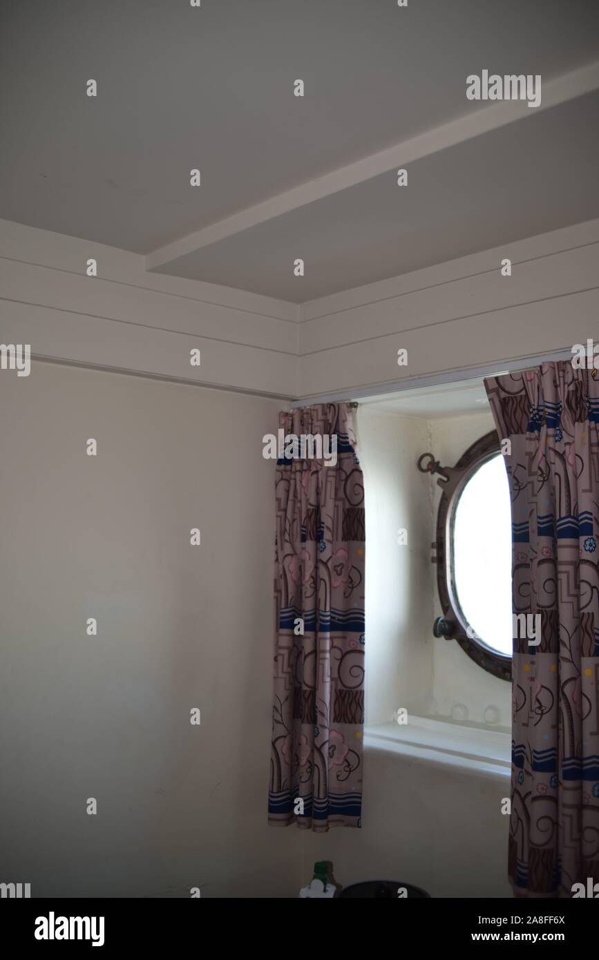 Long Beach, CA. U.S.A. October 21, 2019. RMS Queen Mary. Cunard-White ...