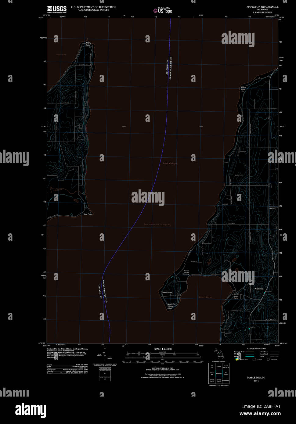 Map of mapleton hi-res stock photography and images - Alamy