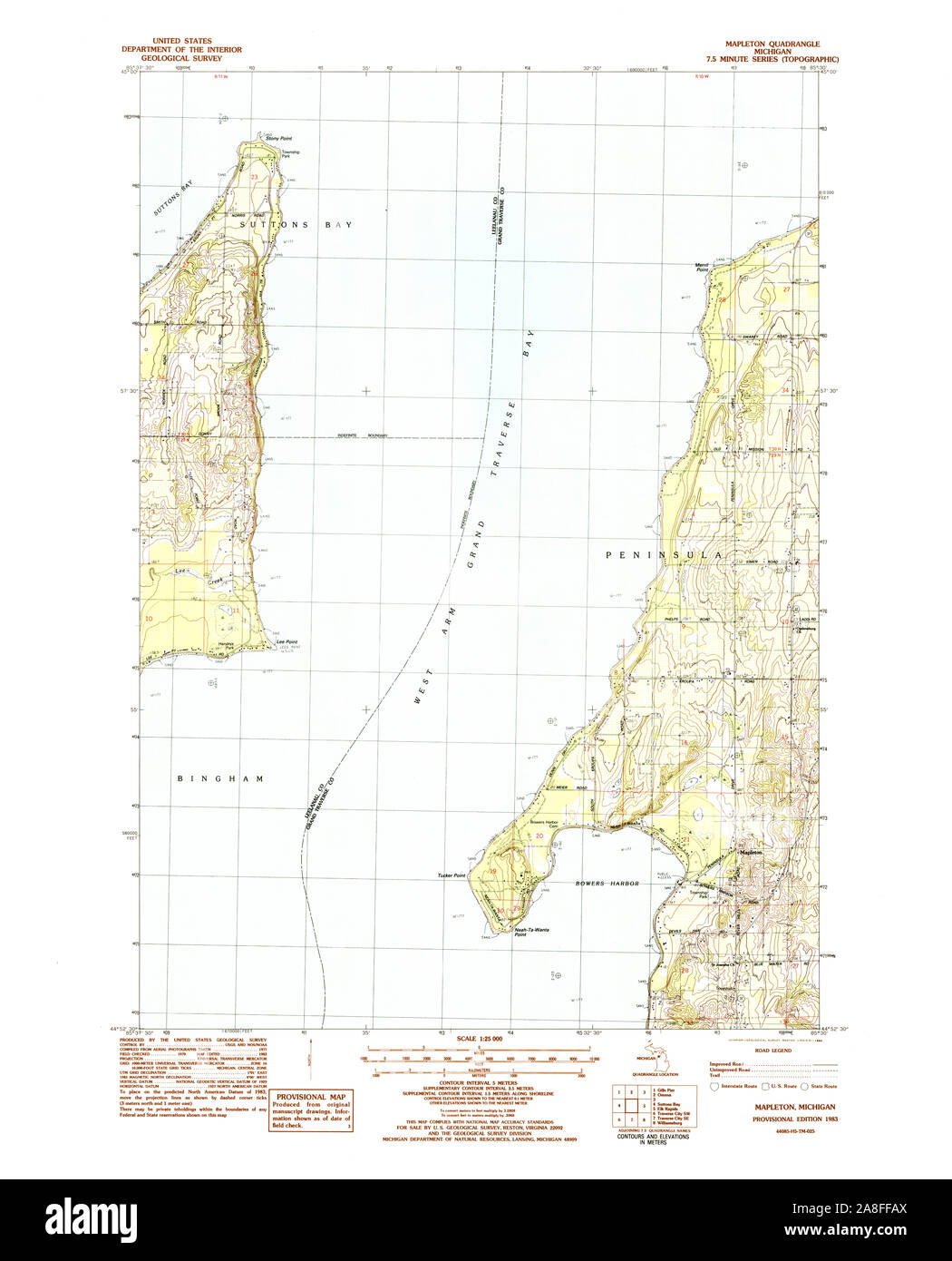 Map of mapleton hi-res stock photography and images - Alamy