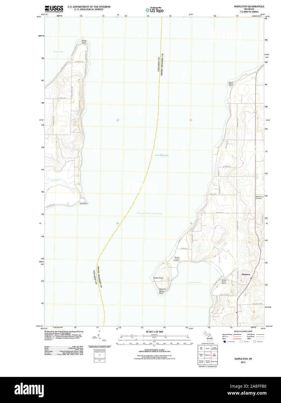 Map of mapleton hi-res stock photography and images - Alamy
